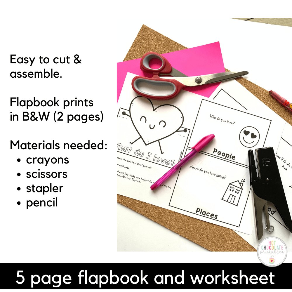 ESL Valentines Day Flap book - Nouns: People, Places, Things – Hot ...