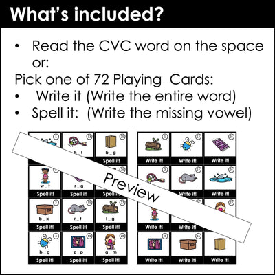 Fall CVC Word Roll & Read Games: Short Vowel Practice – Hot Chocolate ...