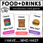 Food Vocabulary Card Game: I have/Who has?