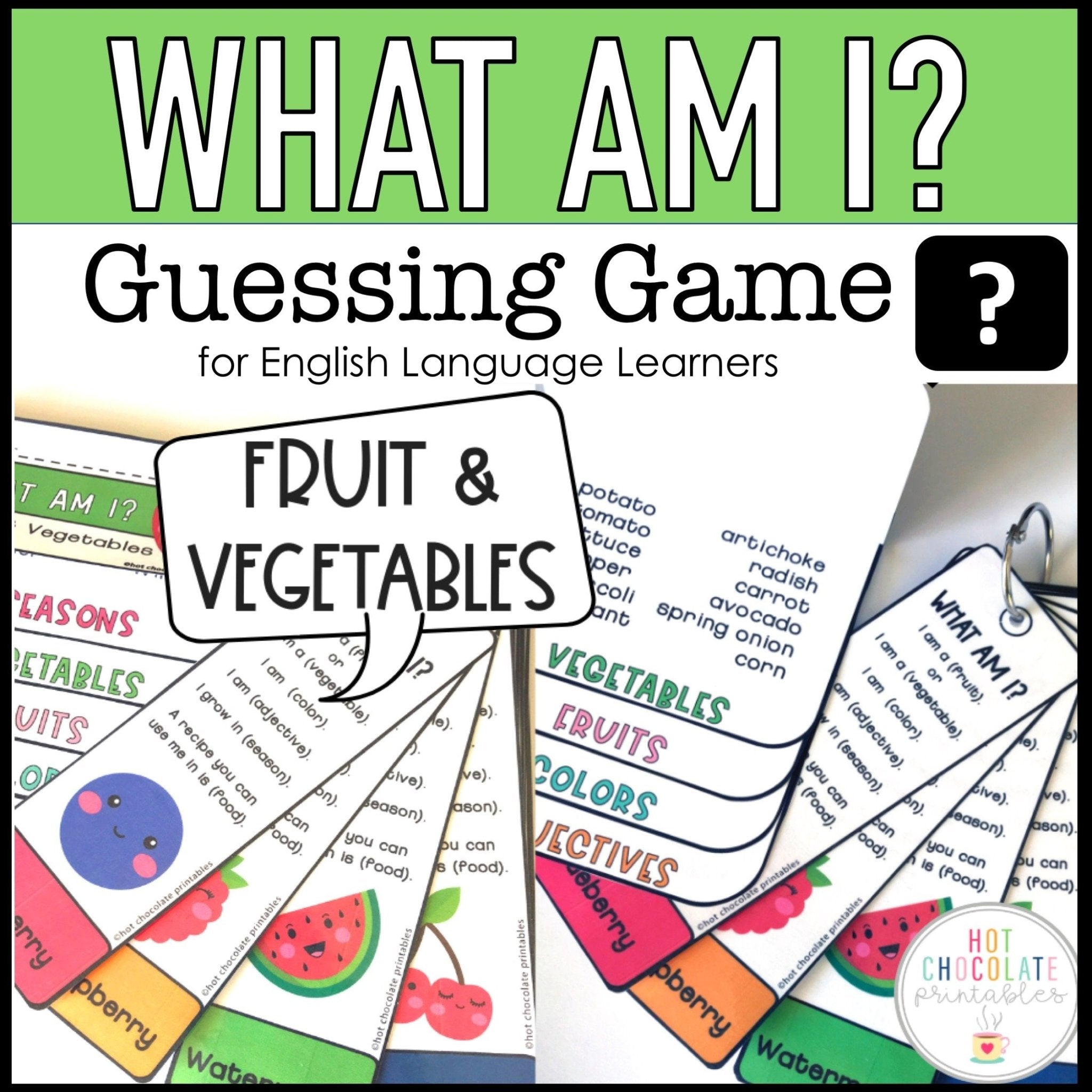 Fun Guessing Game for Young Learners - What am I? – Hot Chocolate ...