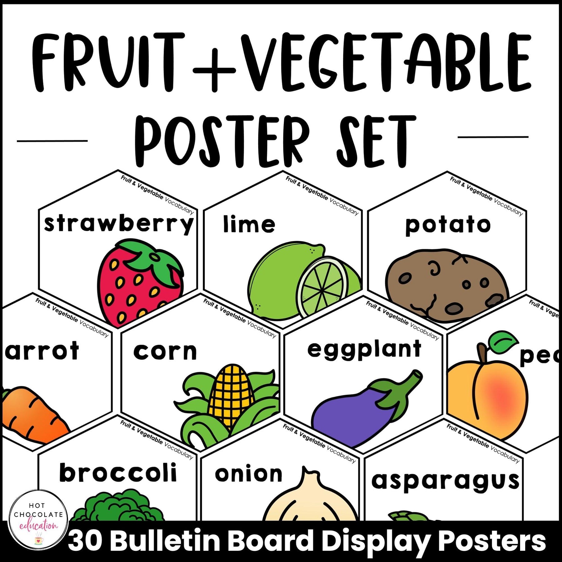 Vocabulary Posters / Word Walls - Hot Chocolate Teachables