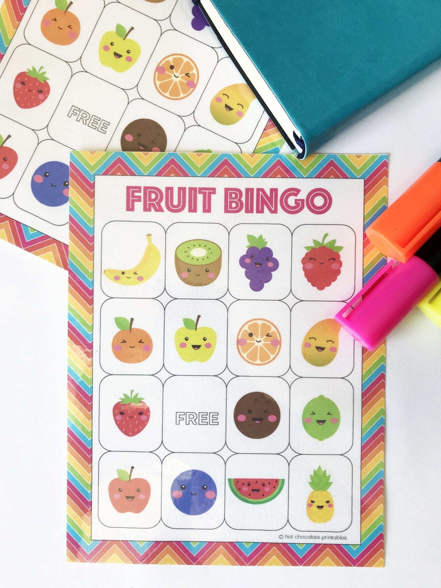 Fruit Vocabulary Bingo Game + Flashcards – Hot Chocolate Teachables