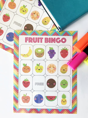 Fruit Vocabulary Bingo Game + Flashcards – Hot Chocolate Teachables
