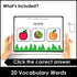 Fruit Vocabulary BOOM CARDS Interactive Digital Task Cards