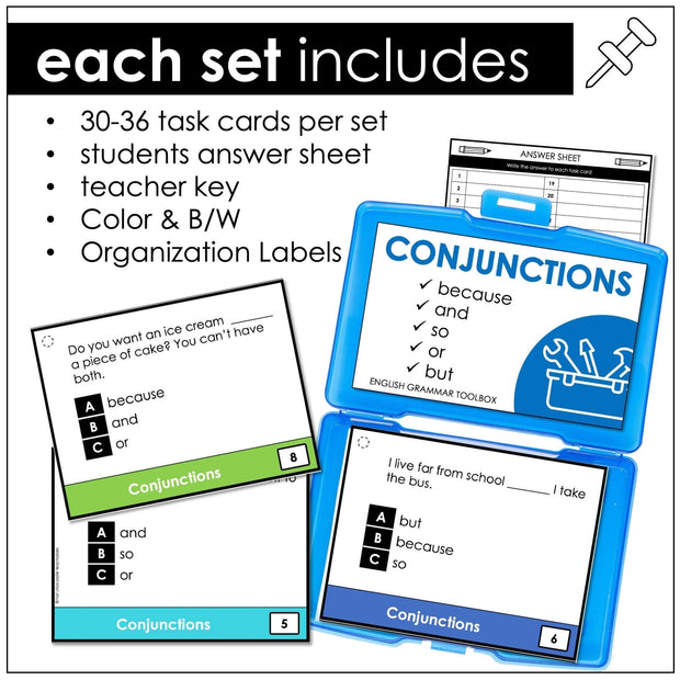 Grammar Task Card Bundle - Questions, Verb Tenses: ESL A2/B1