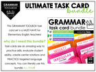 Grammar Task Card Bundle - Questions, Verb Tenses: ESL A2/B1 – Hot ...