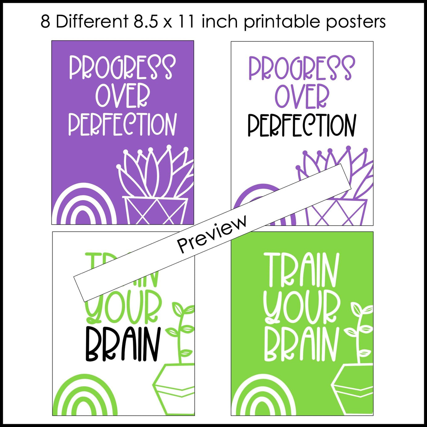 Growth Mindset Posters: Inspiring Classroom Decor