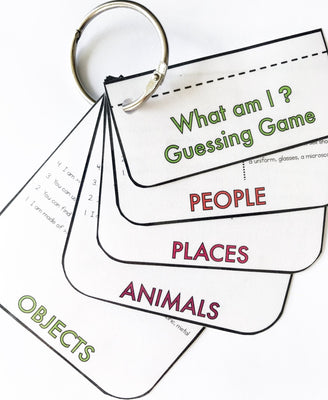 Guessing Game - What am I? - Nouns – Hot Chocolate Teachables
