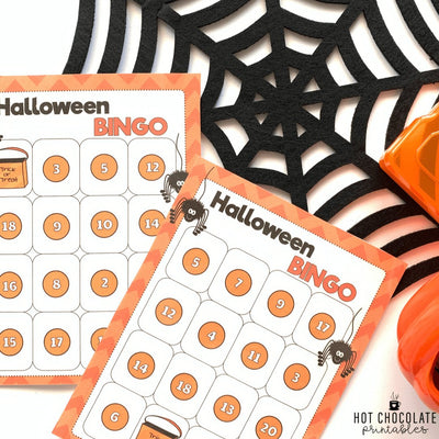 Halloween Bingo Game : Number Recognition from 1 to 20 – Hot Chocolate ...