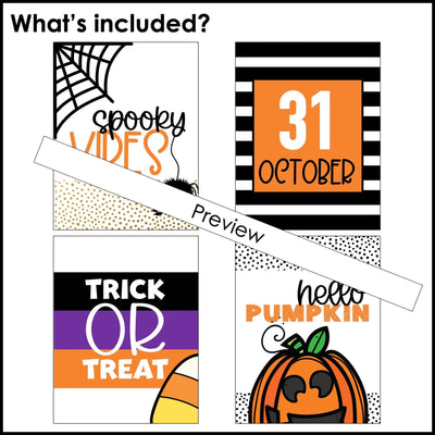 Halloween Posters - Fun Classroom Decor – Hot Chocolate Teachables