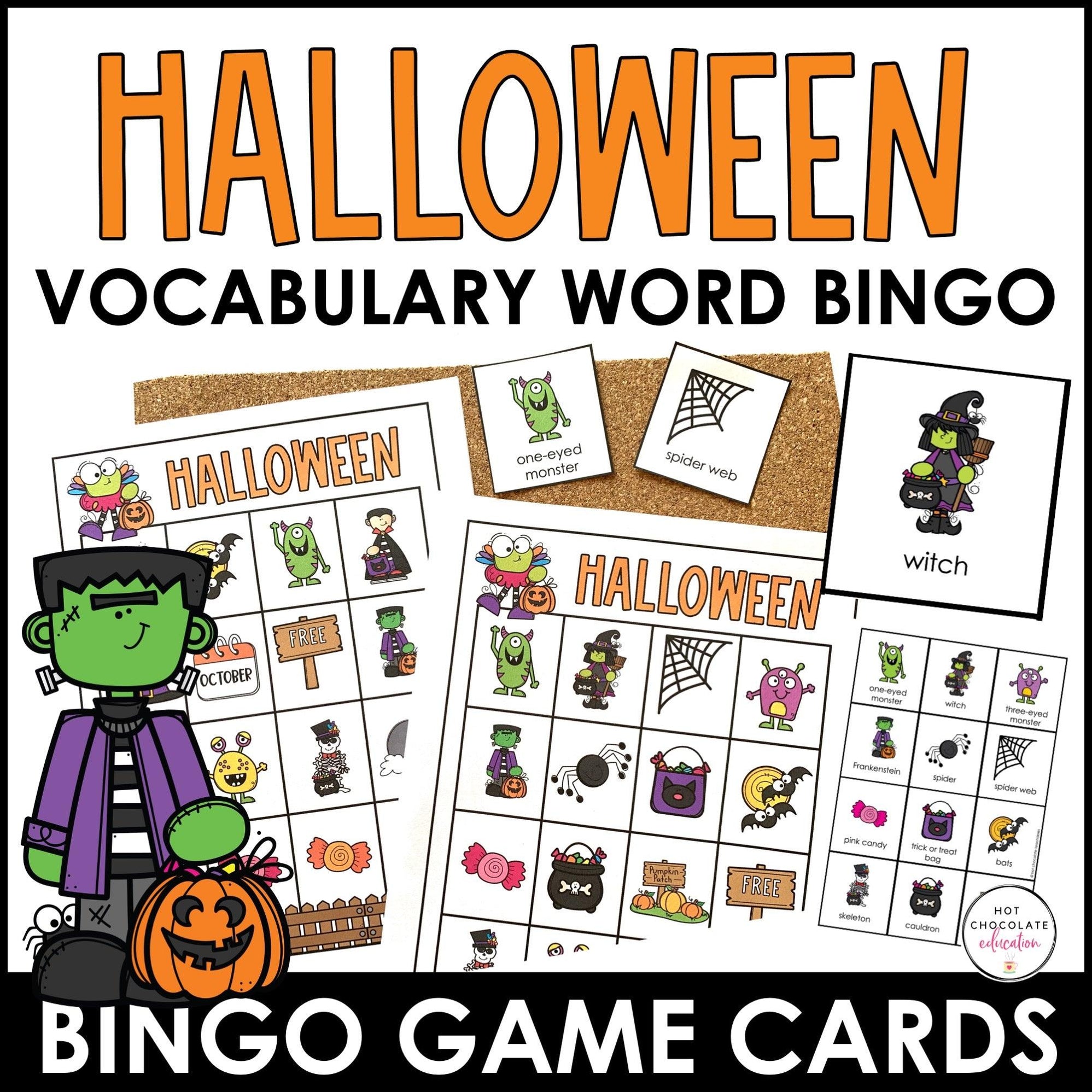 Halloween Bingo Game | October Vocabulary - Fun for Kids – Hot ...
