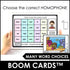 Homophone Vocabulary Boom Cards™ | Task Card Activity Set 1