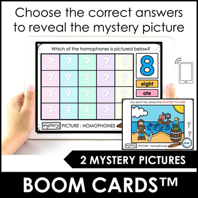 Homophone Vocabulary Boom Cards™ | Task Card Activity Set 1 – Hot ...