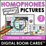 Homophone Vocabulary Boom Cards™ | Task Card Activity Set 2