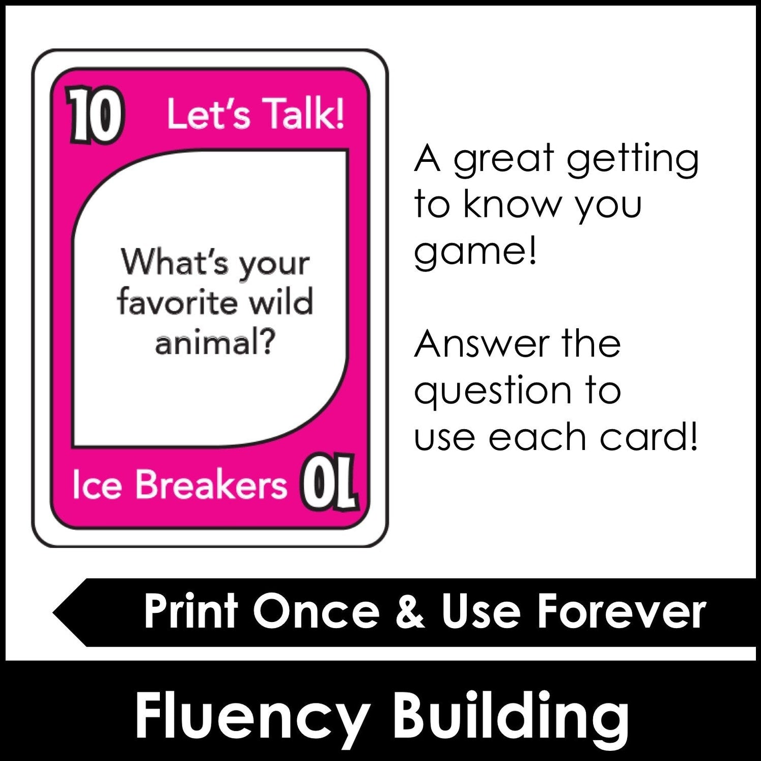 Ice Breaker Card Game - Getting to Know You - Back to School – Hot ...