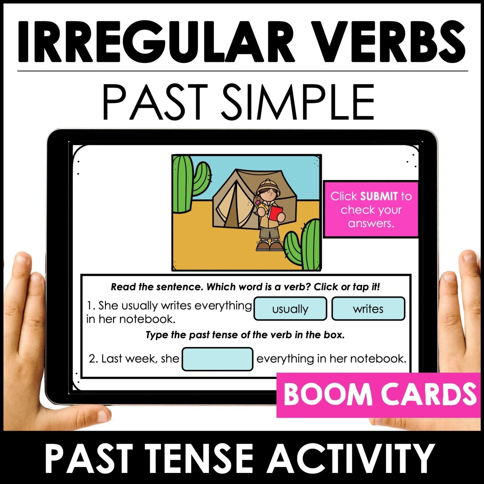 Irregular Past Tense Verbs - Boost Learning with Boom Cards