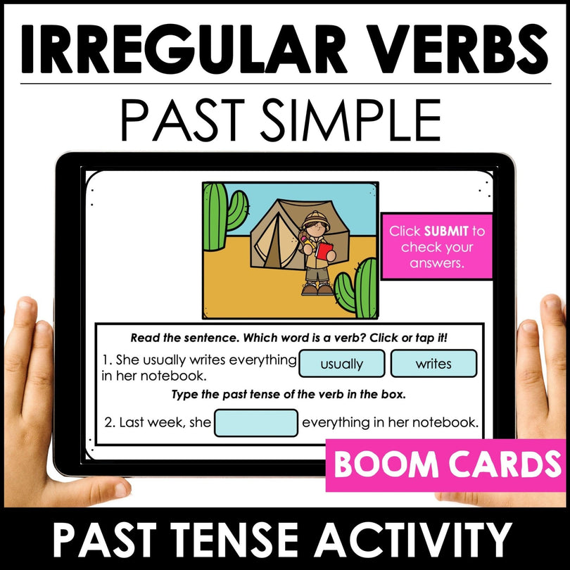 Irregular Past Tense Verbs - Boost Learning with Boom Cards
