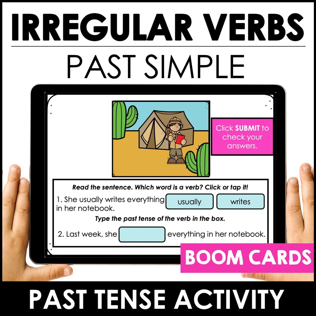 Irregular Past Tense Verbs - Boost Learning with Boom Cards – Hot ...