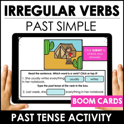 Irregular Past Tense Verbs - Boost Learning with Boom Cards – Hot ...