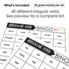 Irregular Verb BINGO Game: Past Simple – Hot Chocolate Teachables