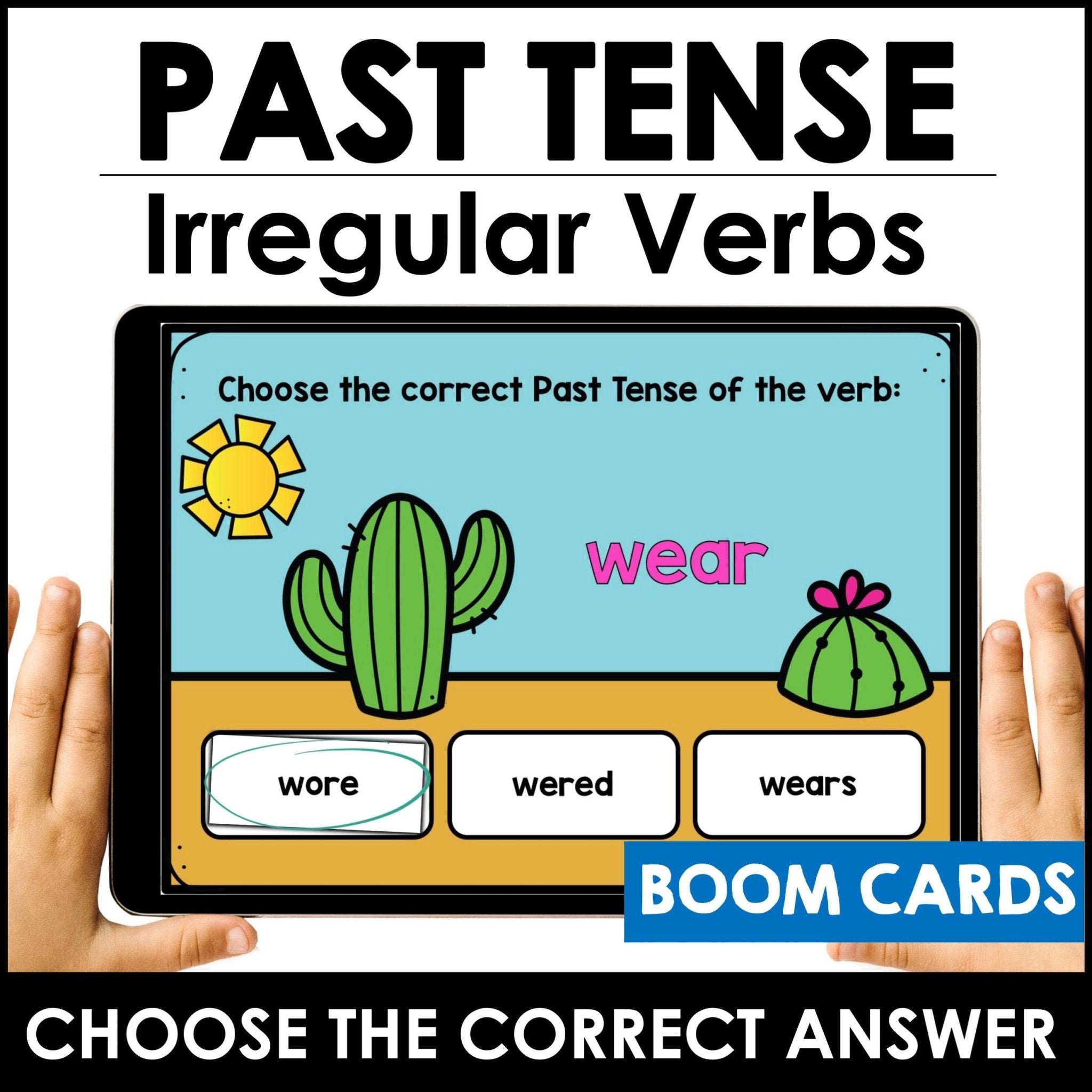 Irregular Verb Boom Cards™ Past Tense Digital Task Cards – Hot ...
