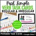 Irregular Verb Task Cards : Past Simple