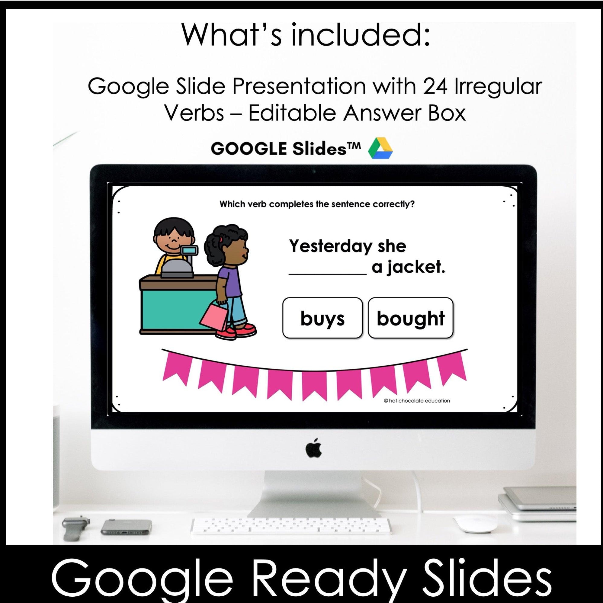 Irregular Verb Task Cards : Past Simple – Hot Chocolate Teachables