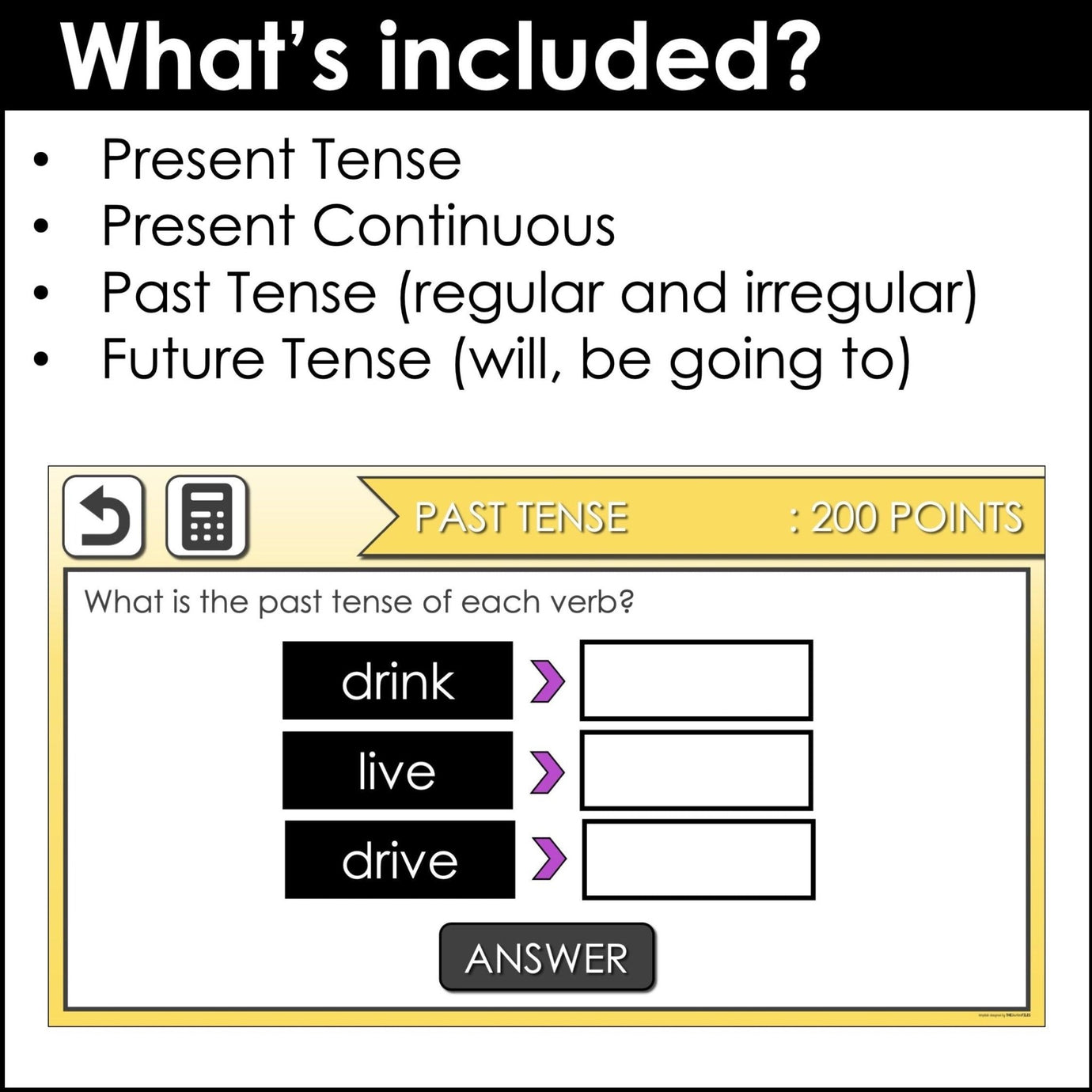 Verb Tenses: Present, Continuous, Past & Future | Game Show
