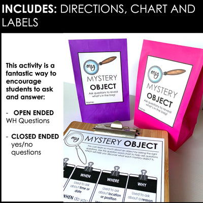 Mystery Bag | Guess the object game! – Hot Chocolate Teachables