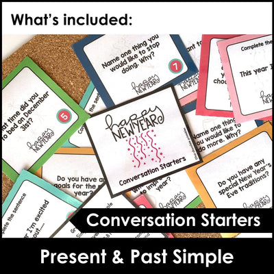 New Year Conversation Questions : Present & Past Simple – Hot Chocolate ...