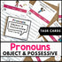 Object and Possessive Pronoun Task Cards