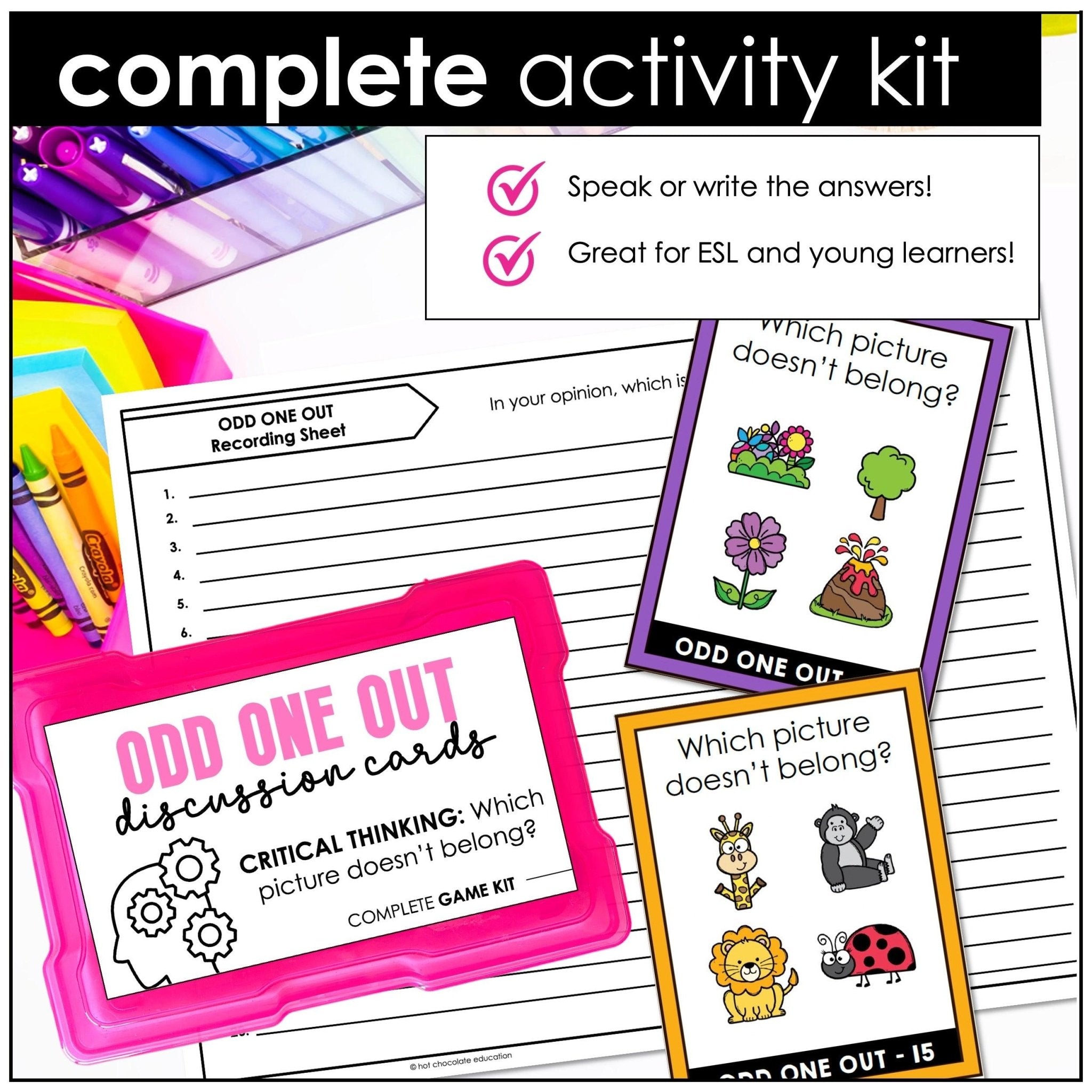 Odd One Out | Speaking Cards & Slides Bundle – Hot Chocolate Teachables