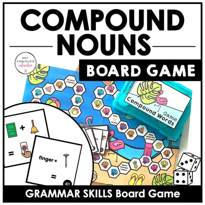 Parts of Speech Board Games: Learn Nouns, Verbs, Preposition – Hot ...