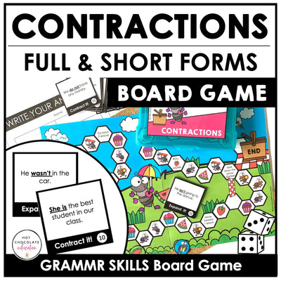 Parts of Speech Board Games: Learn Nouns, Verbs, Preposition – Hot ...