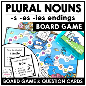 Parts of Speech Board Games: Learn Nouns, Verbs, Preposition – Hot ...