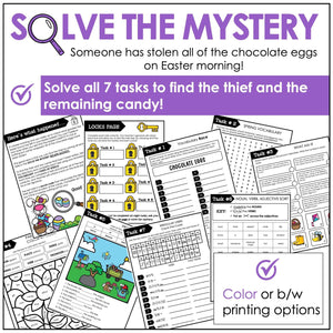 Easter/Spring Escape Room - Solve Mystery Activity – Hot Chocolate ...