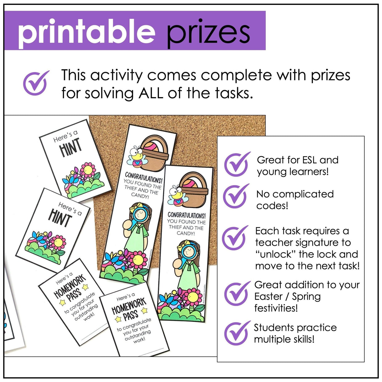 Easter/Spring Escape Room - Solve Mystery Activity