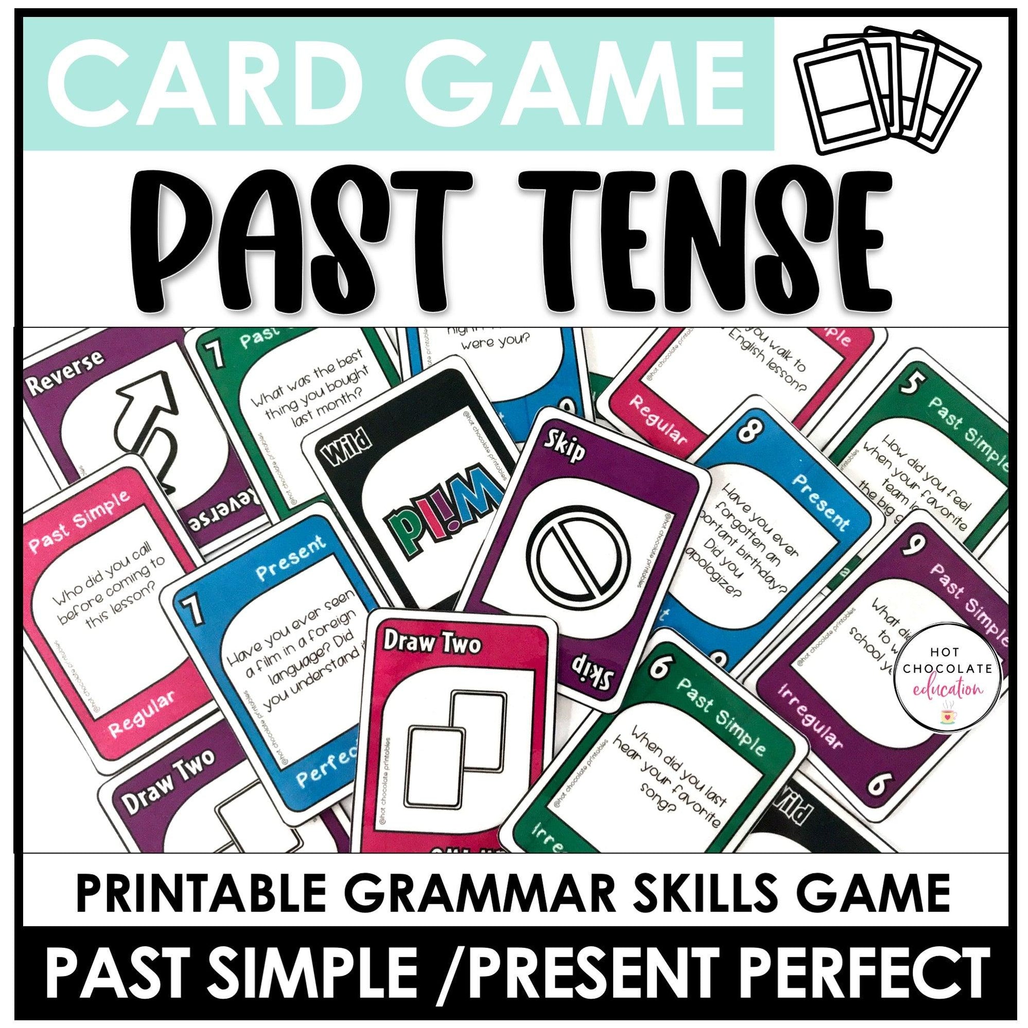 Verb Tense Card Game: Past Simple & Present Perfect Question – Hot ...