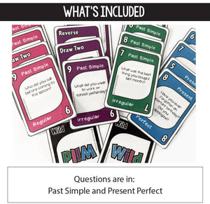 Verb Tense Card Game: Past Simple & Present Perfect Question – Hot ...
