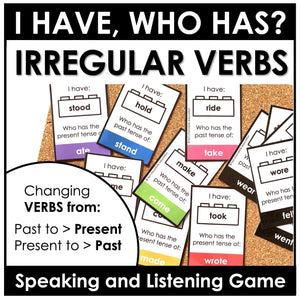 Past Simple Irregular Verbs Game: I have-Who has? – Hot Chocolate ...