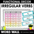 Irregular Verb Bulletin Board - Word Wall Posters