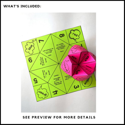 Past Tense Irregular Verbs Activity : Cootie Catchers – Hot Chocolate ...