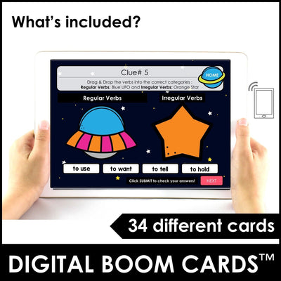 Past Tense Regular & Irregular Verb Activity : BOOM CARDS™ – Hot ...