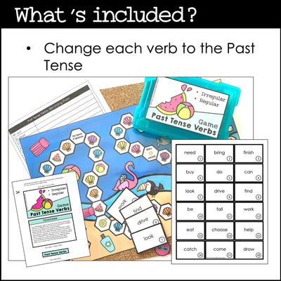 Verb Change Board Game - Regular & Irregular Verbs