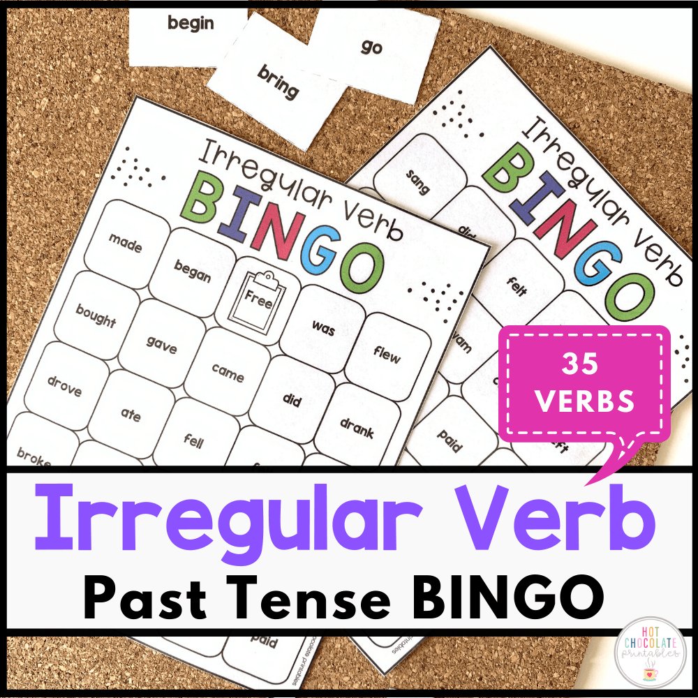 Past Tense Verbs : Regular and Irregular Games & Activities