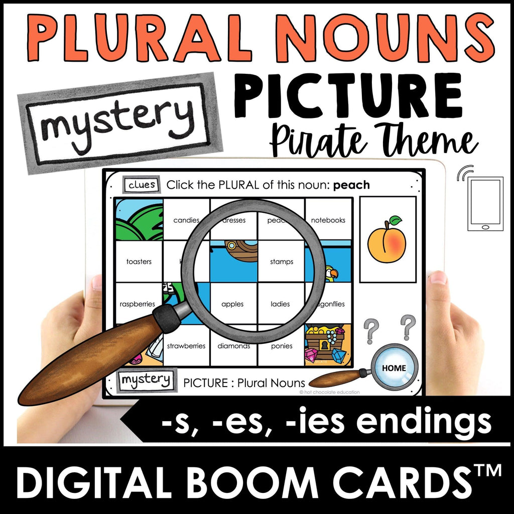 Plural Noun Mystery Picture - Boom Cards – Hot Chocolate Teachables