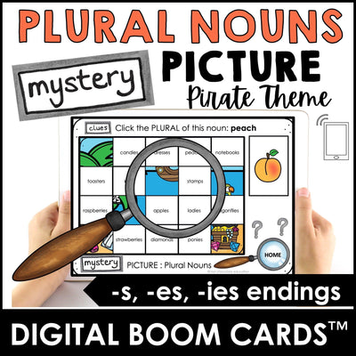 Plural Noun Mystery Picture - Boom Cards – Hot Chocolate Teachables