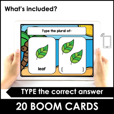 Plural Nouns with Irregular Spelling Rules - Boom Cards – Hot Chocolate ...