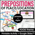 Food-themed Activity Cards & - Prepositions of Place