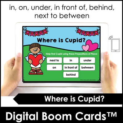 Prepositions of Place Boom Cards™ Valentine's Day Lesson – Hot ...